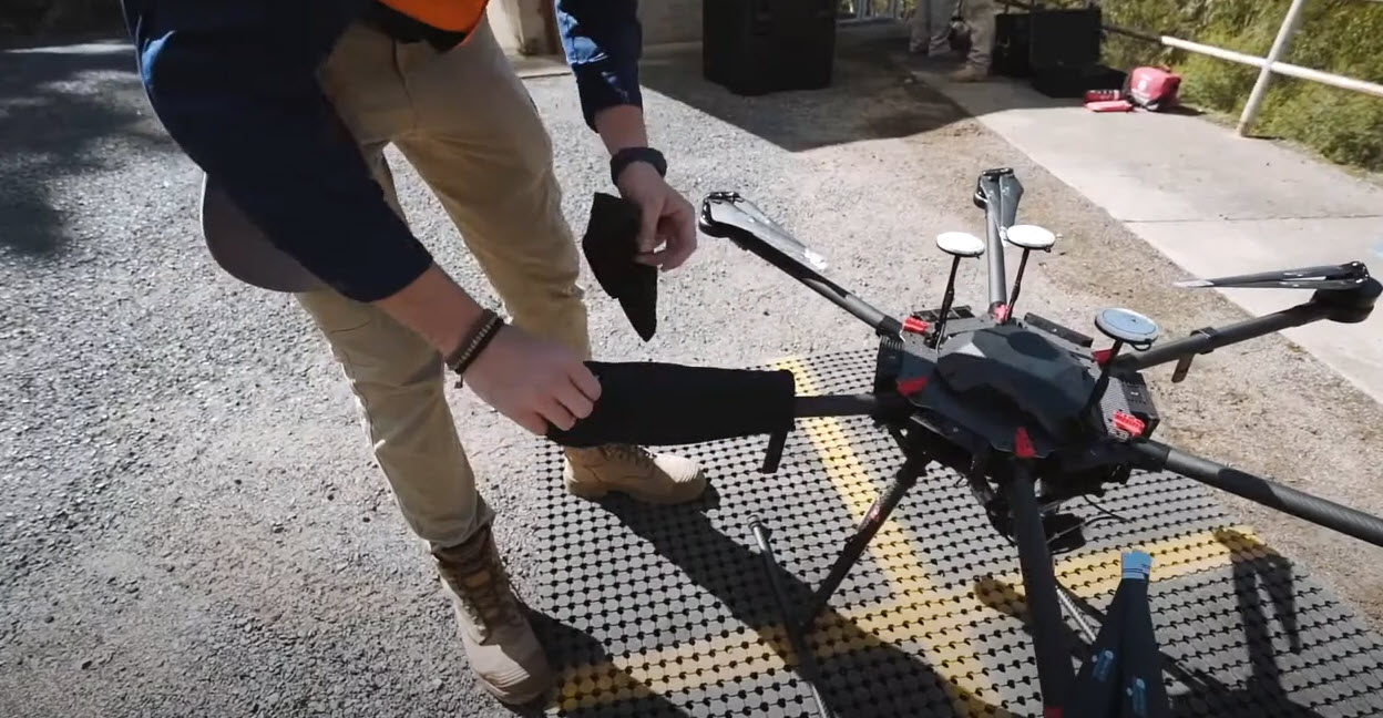 Using Drones to Safely Complete Stringing Works | Transgrid